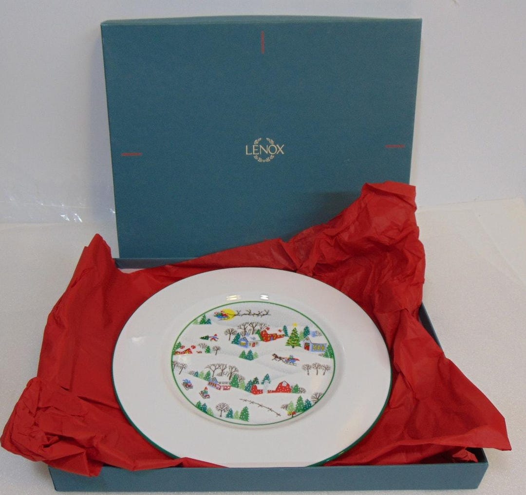 Lenox Sleighride China Debut Collection Pattern Bread 8 Plate Original ...