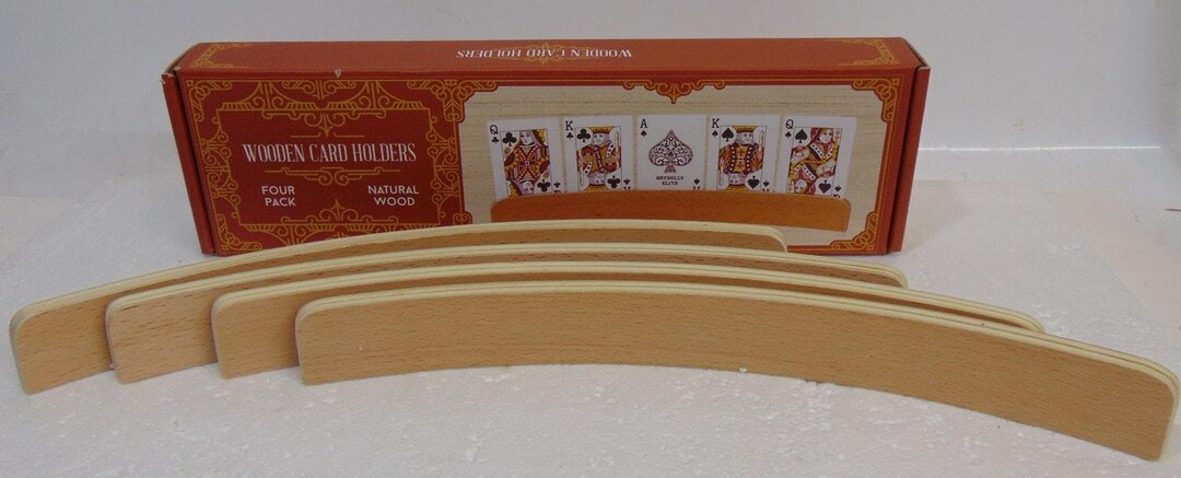 Curved Playing Cards Holders 4 Racks 20 Cards Hands Free Bridge Poker ...