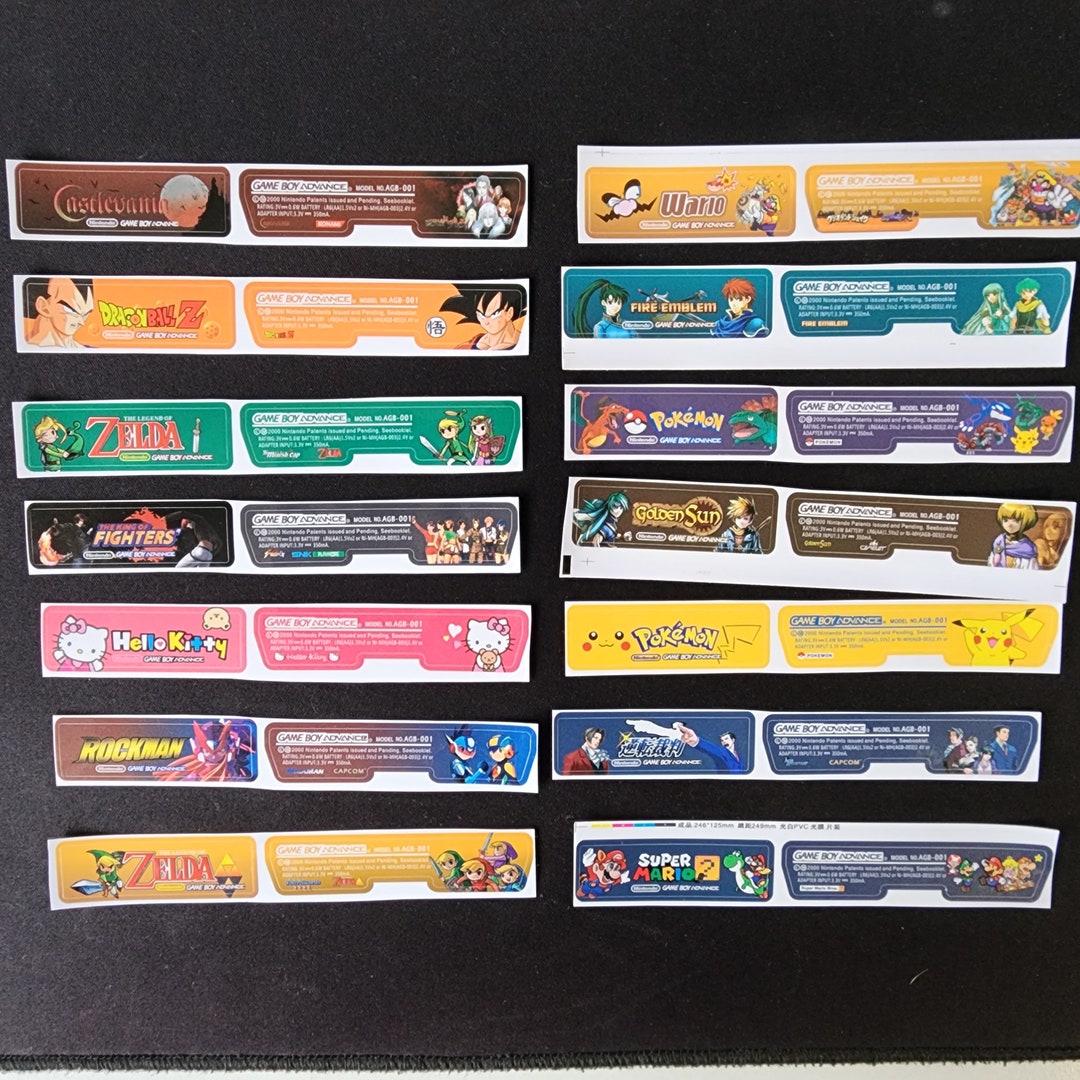 Replacement Serial Numbers With Custom Artwork for Nintendo Gameboy ...