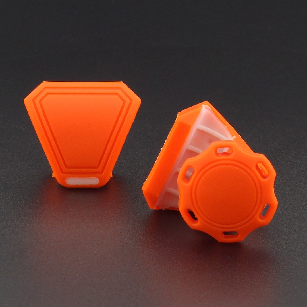 ORANGE Football Helmet Visor / Eye Shield Quick-release Clips - Fits ...