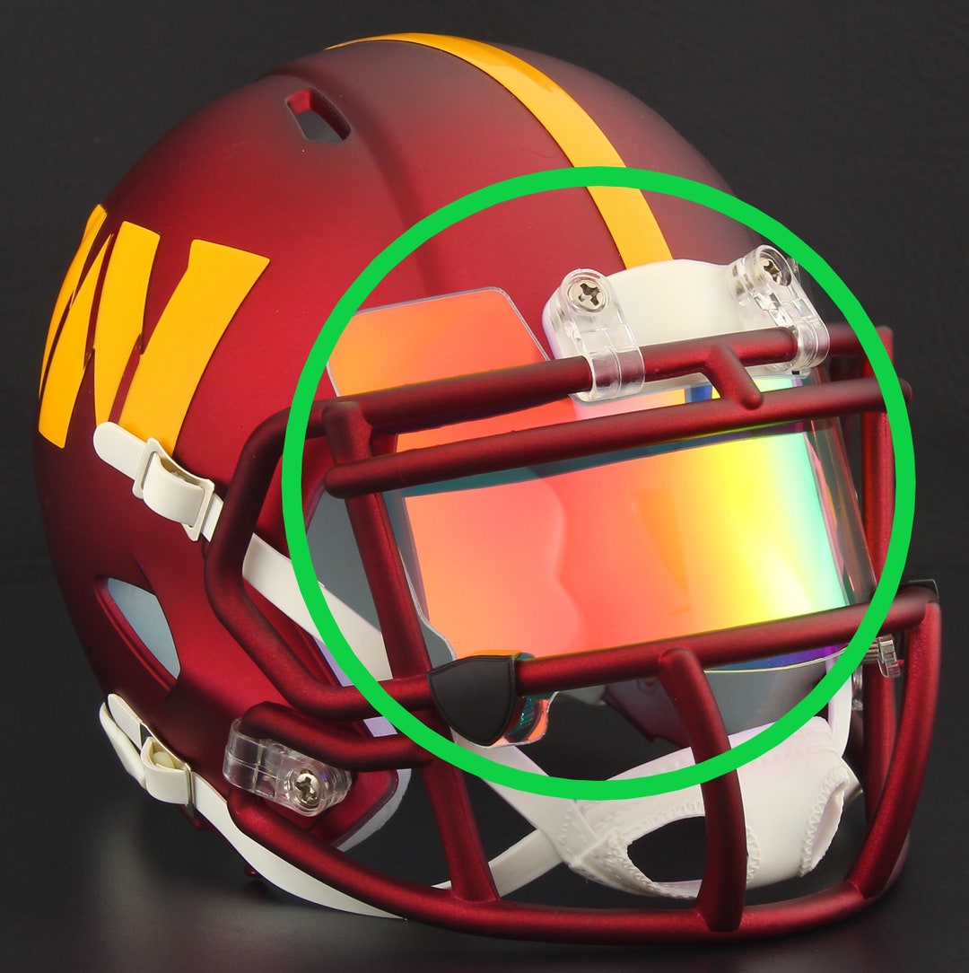 RAINBOW Mini Eye Shield / Visor for Washington Commanders NFL Mini ...