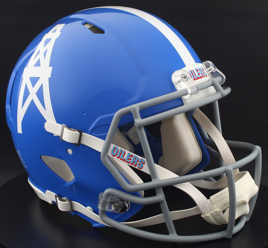 HOUSTON OILERS 1960-1963 NFL Riddell Speed Authentic Throwback Football ...