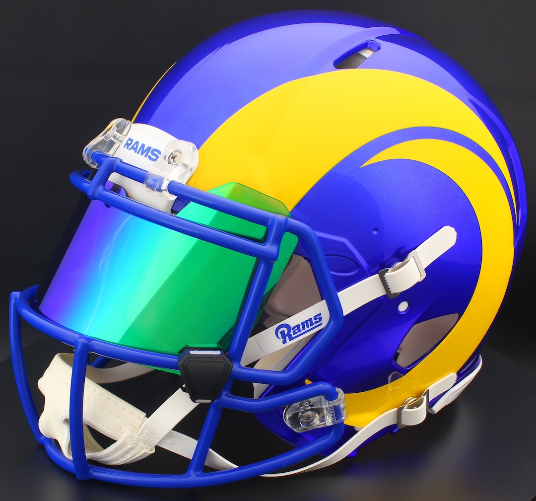 Los Angeles Rams NFL Riddell Speed Full Size Replica Football Helmet - Etsy