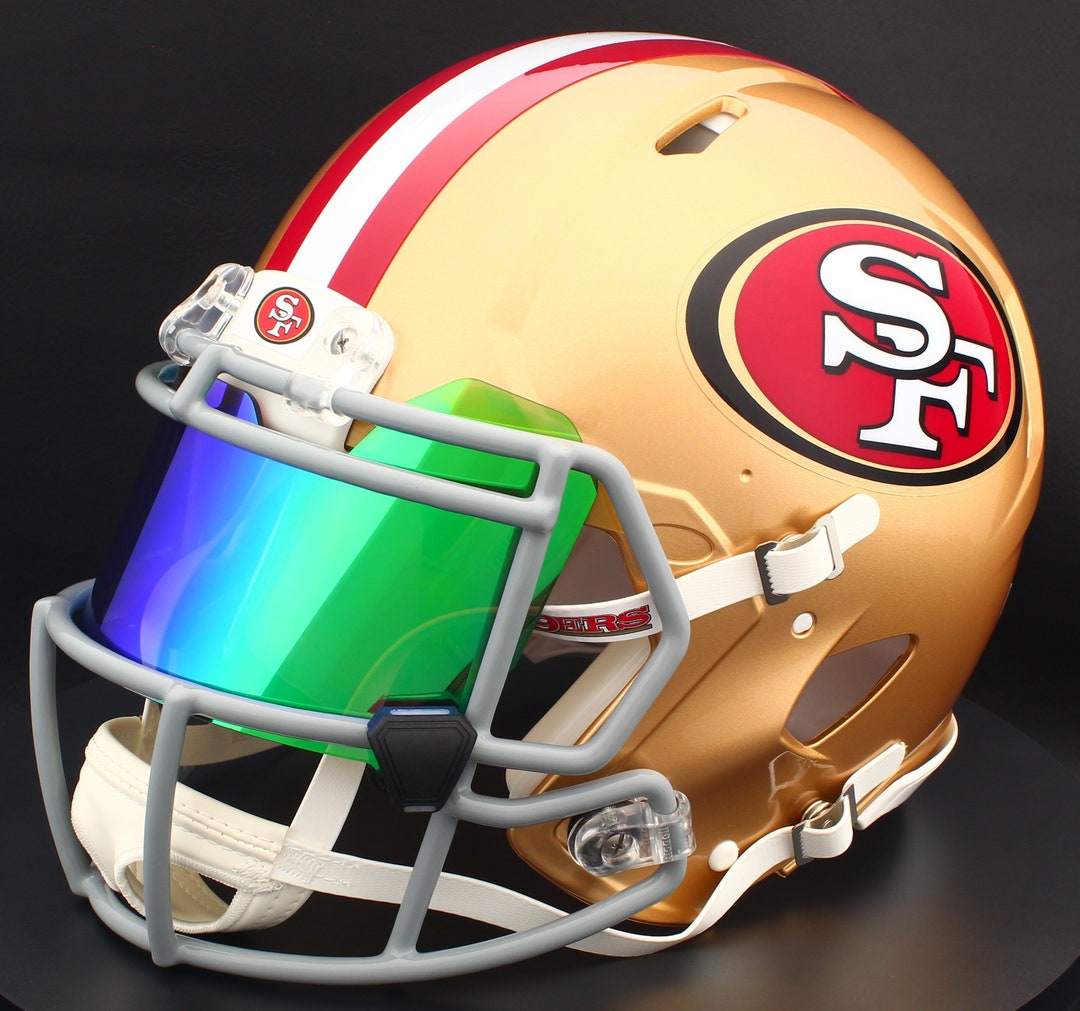 San Francisco 49ers NFL Riddell Speed Full Size Replica Football Helmet ...