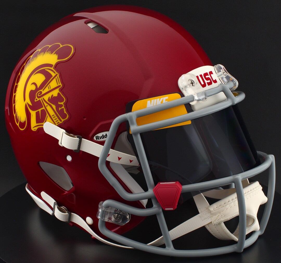 USC Trojans Riddell Speed Full Size Replica Football Helmet With ...