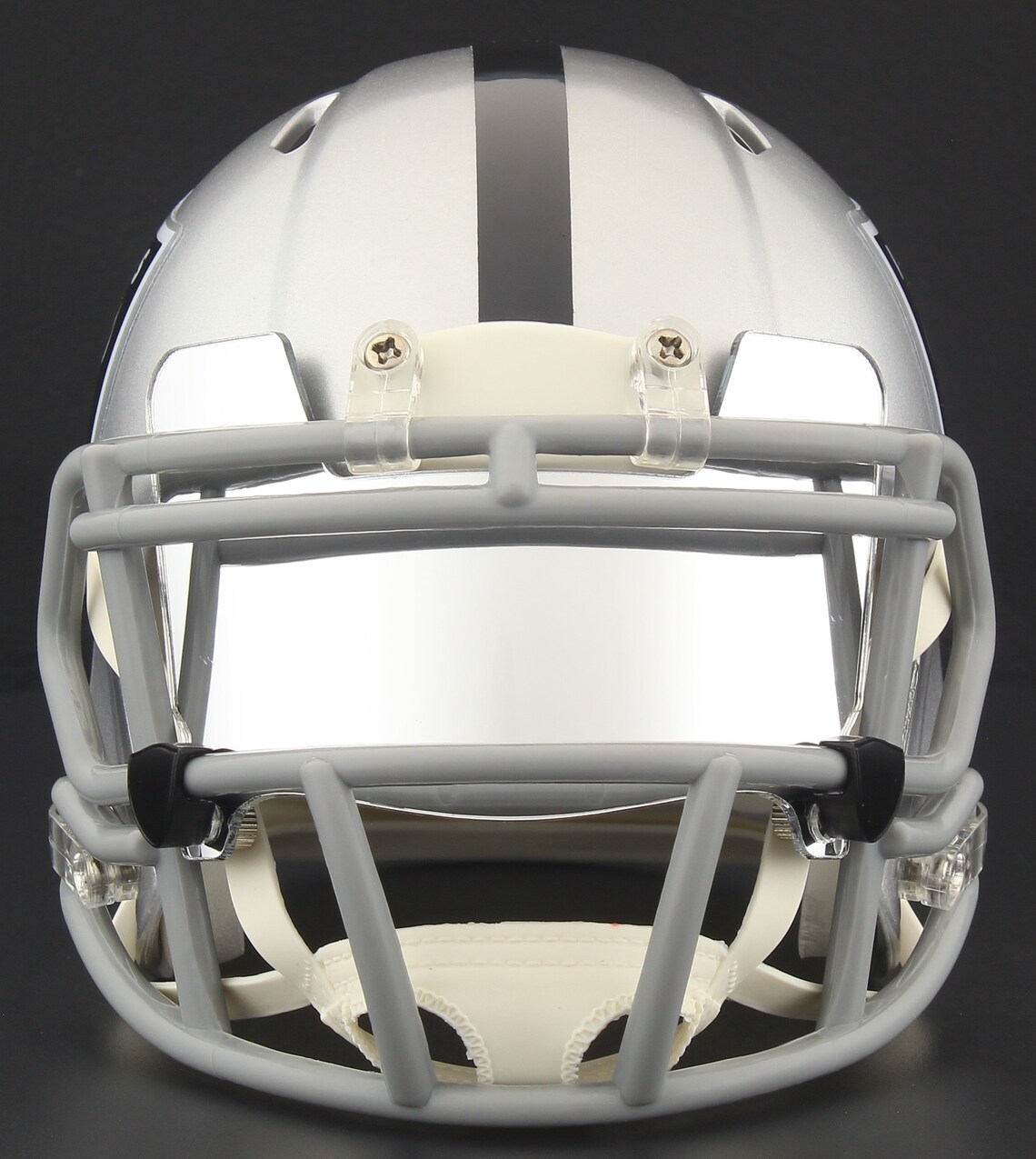 MIRROR CHROME Mini Eye Shield / Visor for Las Vegas Raiders NFL Mini ...