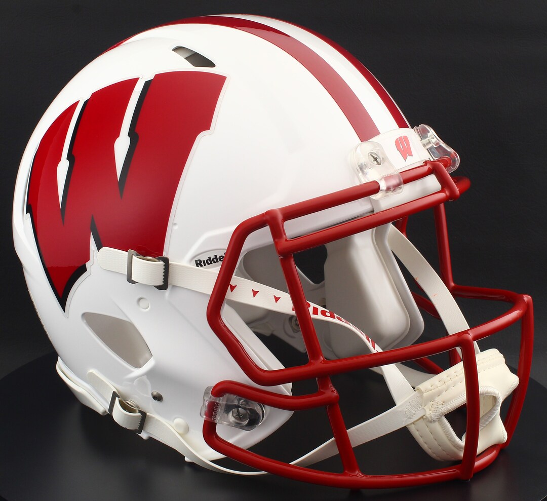 Wisconsin Badgers NCAA Riddell Speed Full Size Authentic Football ...