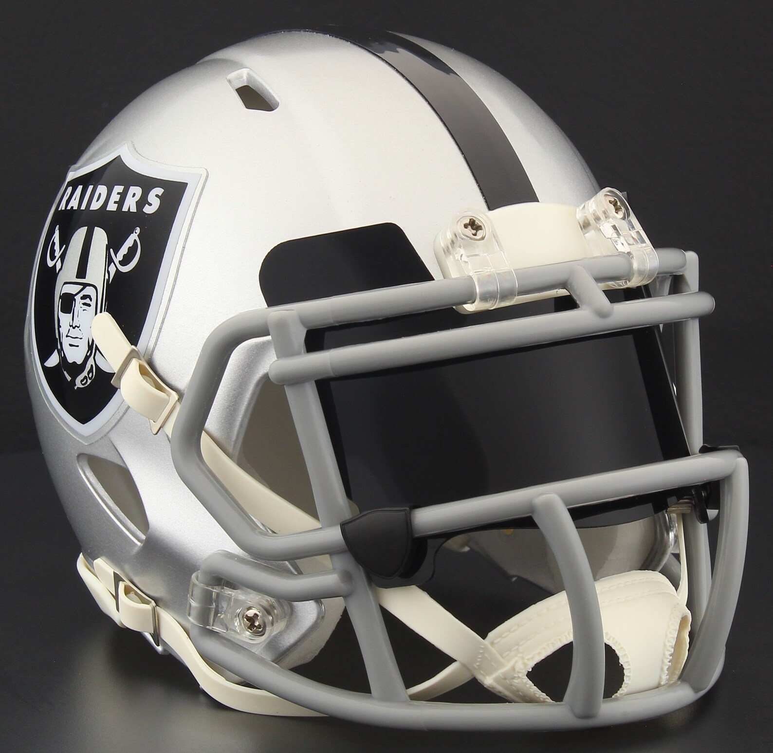 Las Vegas Raiders NFL Riddell Speed Mini Football Helmet W/ EYE SHIELD ...