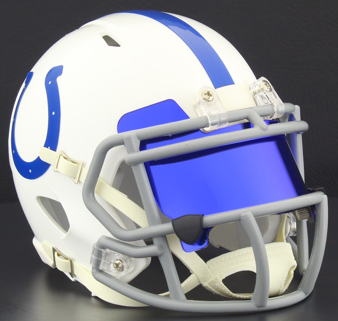 Indianapolis Colts NFL Riddell Speed Mini Football Helmet W/ EYE SHIELD ...