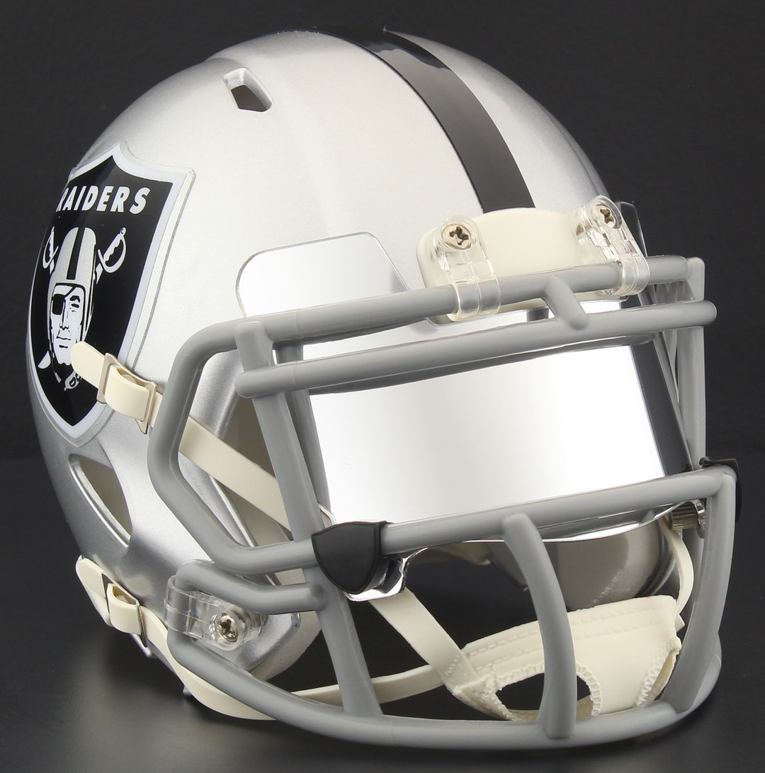 Las Vegas Raiders NFL Riddell Speed Mini Football Helmet W/ EYE SHIELD ...