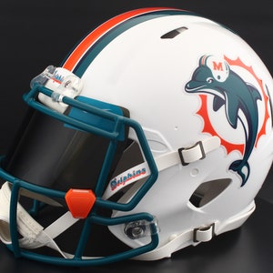 Build It YOUR Way! *CUSTOM* Miami Dolphins NFL Riddell Speed Full Size ...