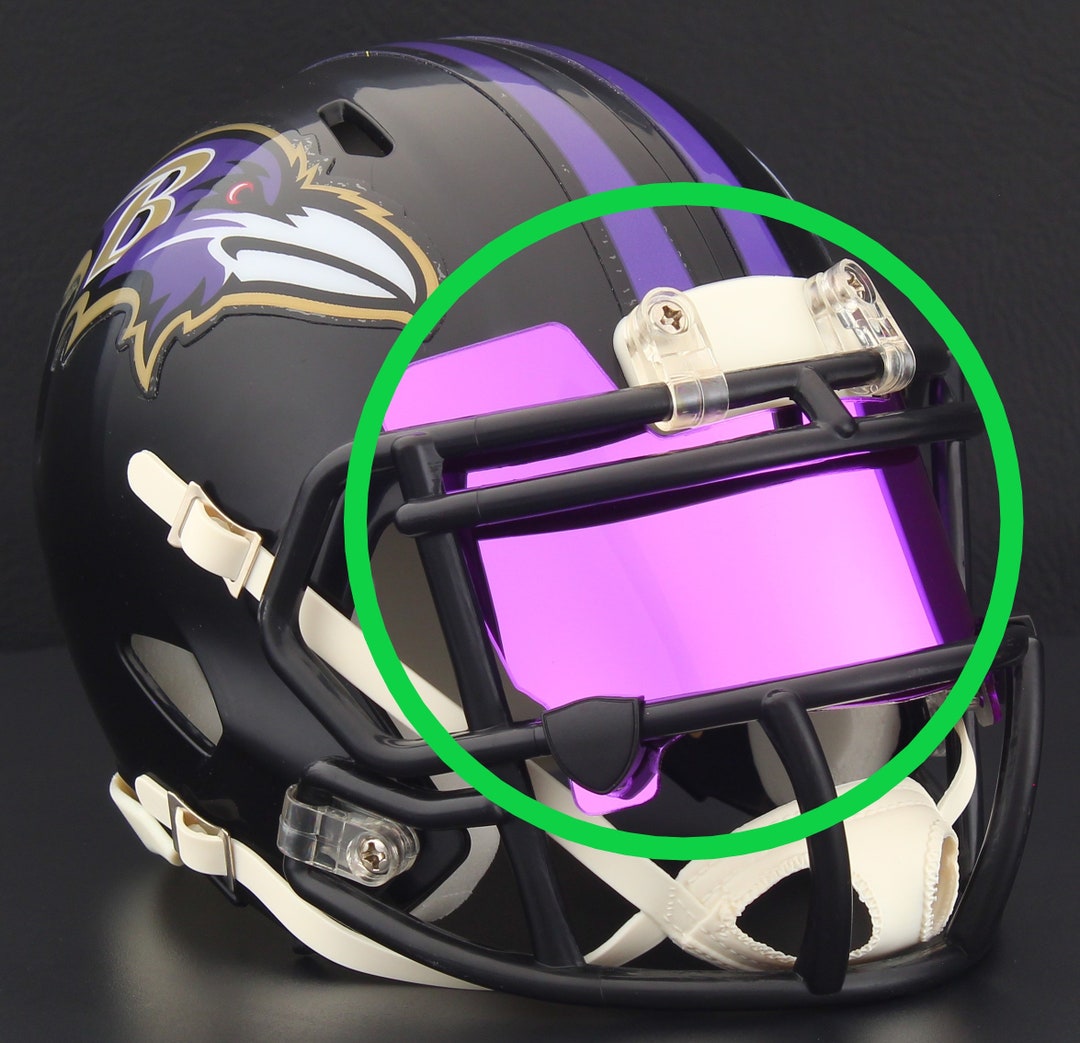 PURPLE Mini Eye Shield / Visor for Baltimore Ravens NFL Mini Football ...
