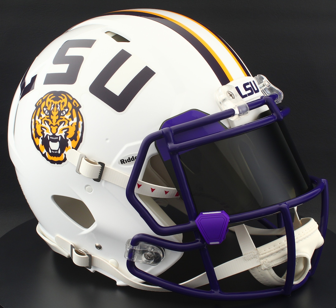 LSU Tigers Riddell Speed Full Size Authentic Football Helmet - Etsy