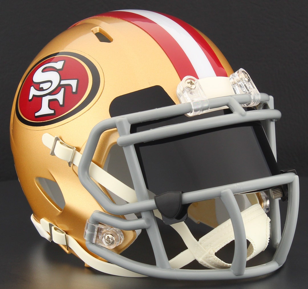 San Francisco 49ers NFL Riddell Speed Mini Football Helmet W/ EYE ...