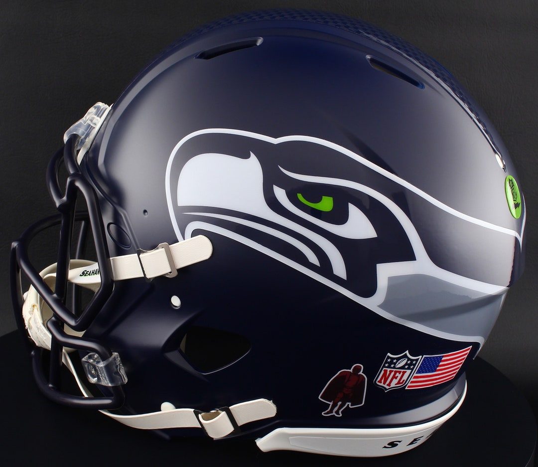 Seattle Seahawks Riddell Speed Full Size Authentic NFL Football Helmet ...