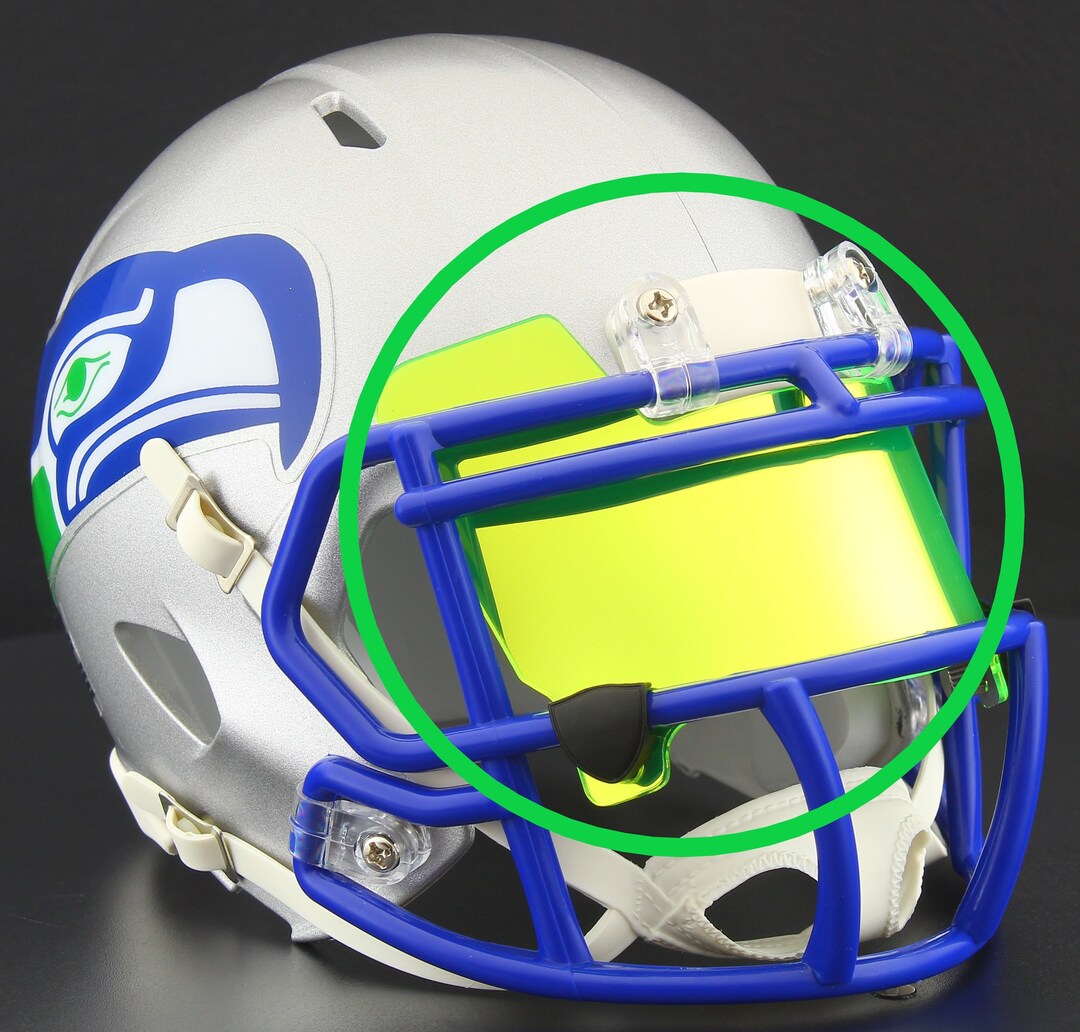 LIME GREEN Mini Eye Shield / Visor for Seattle Seahawks NFL Mini ...