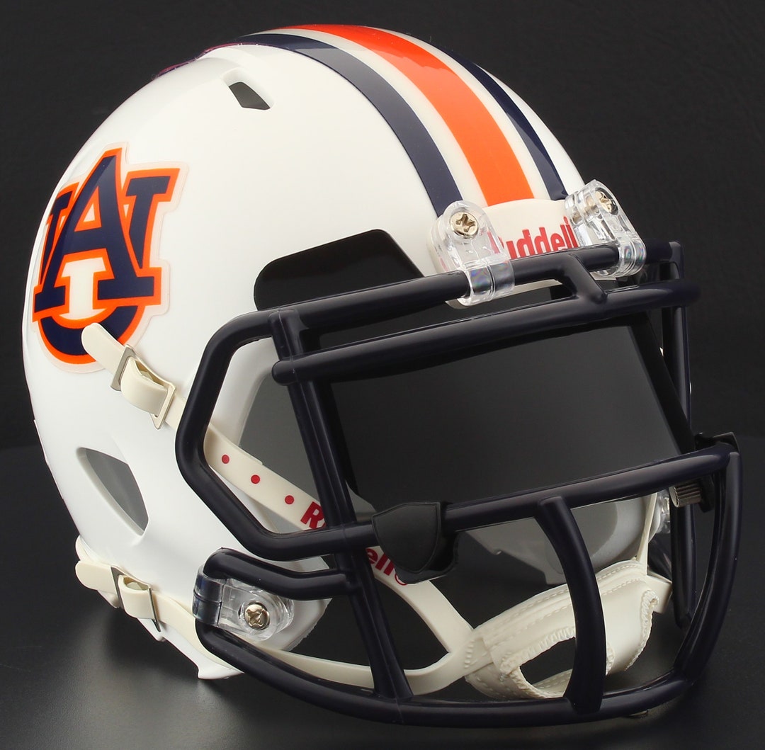 Auburn Tigers NCAA Riddell Speed Mini Football Helmet W/ Eye Shield ...
