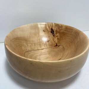 Maple Wood 7 Salad Bowl Made From Highly Figured Michigan Grown Hard ...