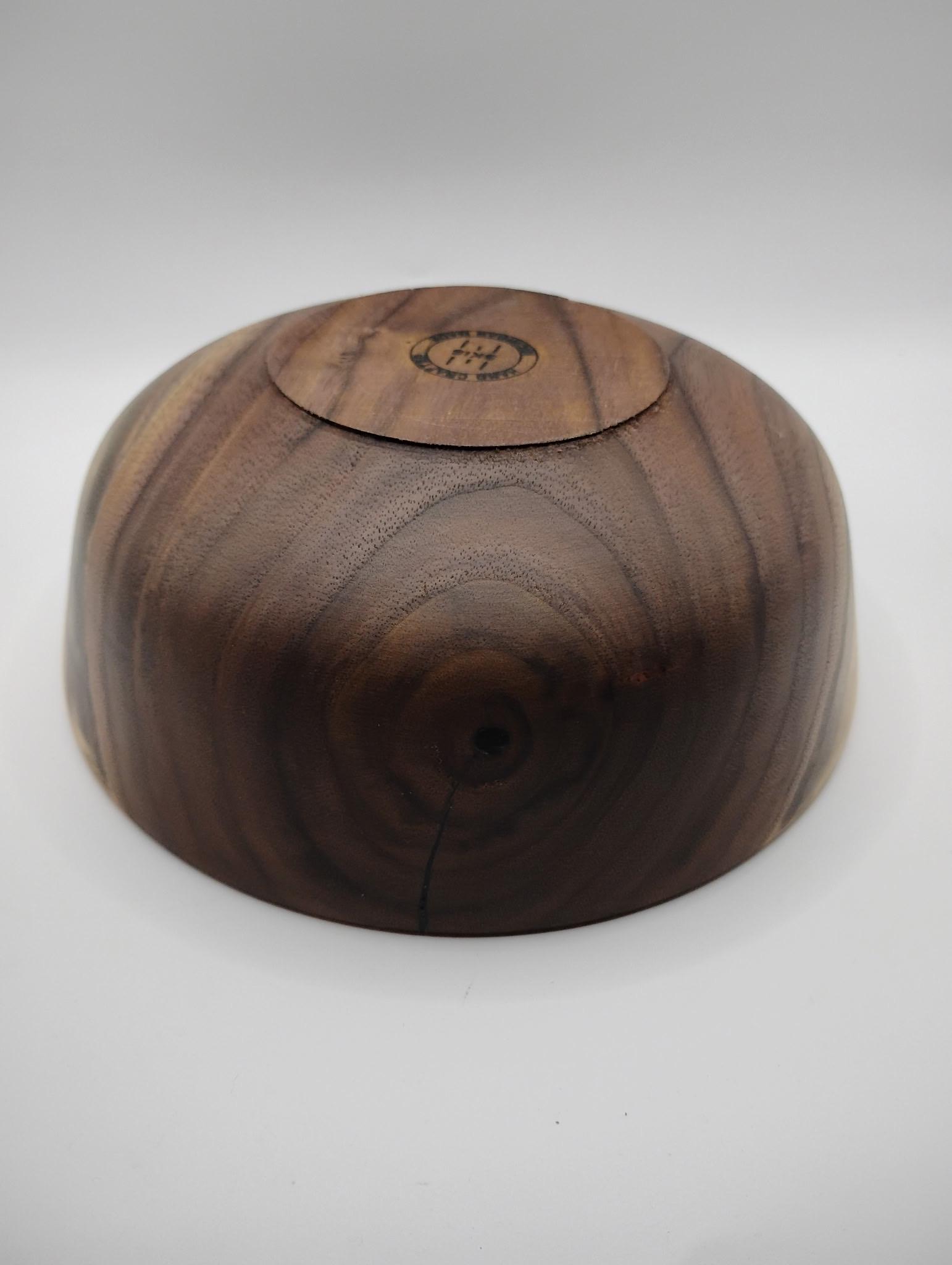 Black Walnut Bowl With All Natural Beeswax Finish Woodturned From Local ...