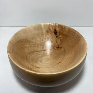 Maple Wood 7 Salad Bowl Made From Highly Figured Michigan Grown Hard ...