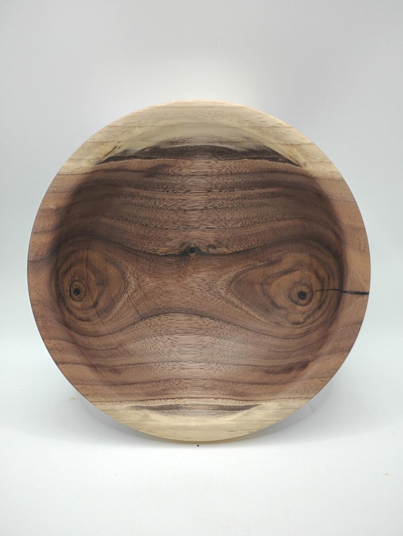 Black Walnut Bowl With All Natural Beeswax Finish Woodturned From Local ...