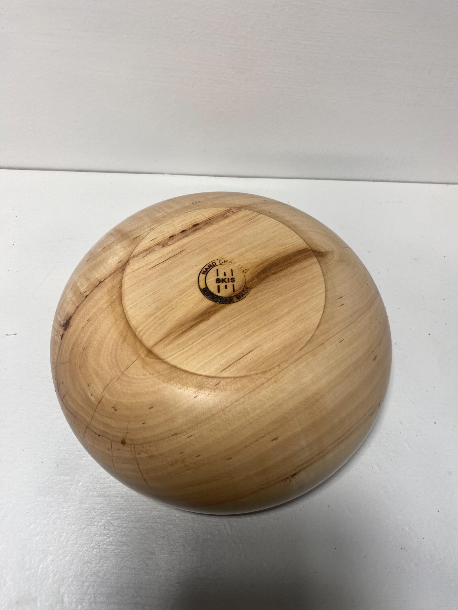 Maple Wood 7” Salad Bowl Made From Highly Figured Michigan Grown Hard ...