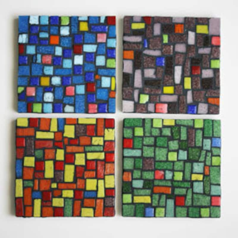 Mosaic Coaster - Etsy