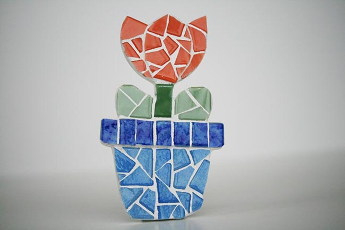 Mosaic Spring Tulip Flower Wall Art Bloom Bulb Home Decor New Home ...