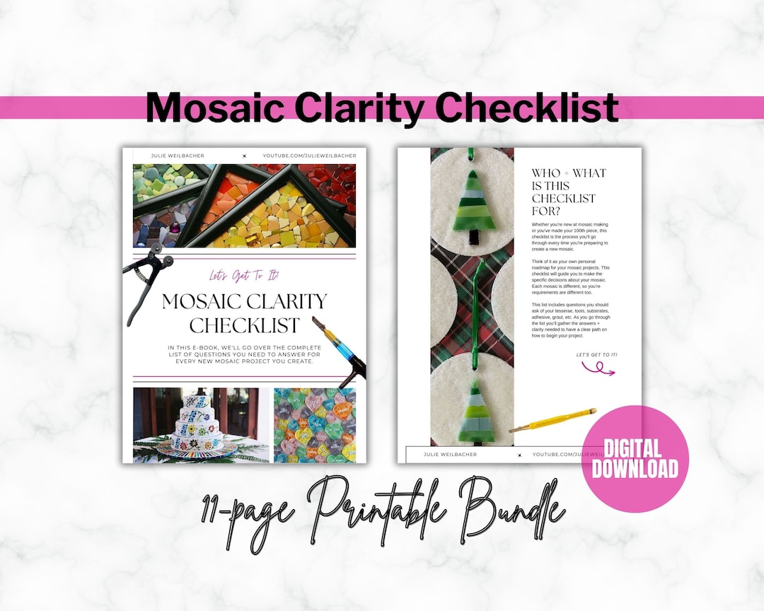 Mosaic Clarity Checklist Plan for Artist Project Template Tracking ...