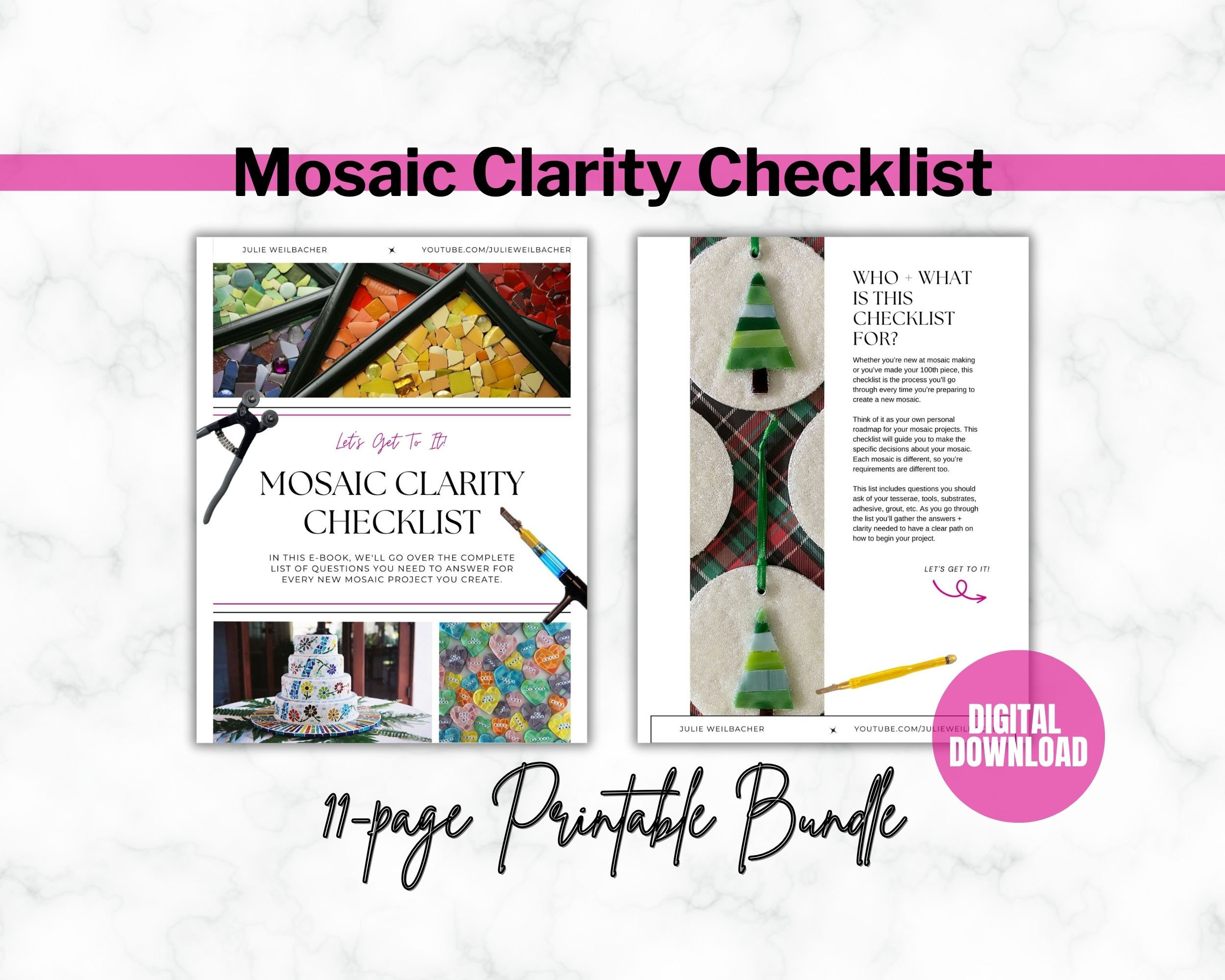 Mosaic Clarity Checklist Plan for Artist Project Template Tracking ...