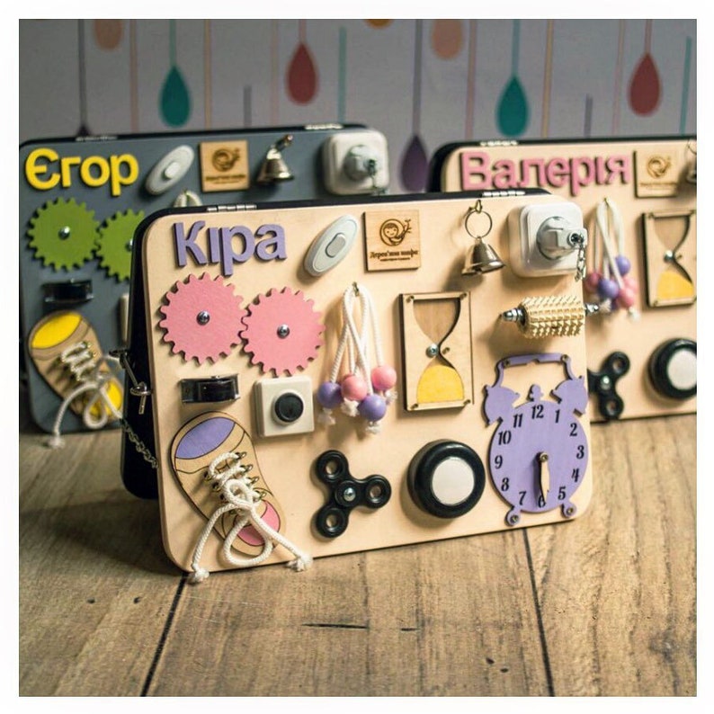 Extra Large Busy Board for Toddler Sensory Wall - Educational Toy for ...