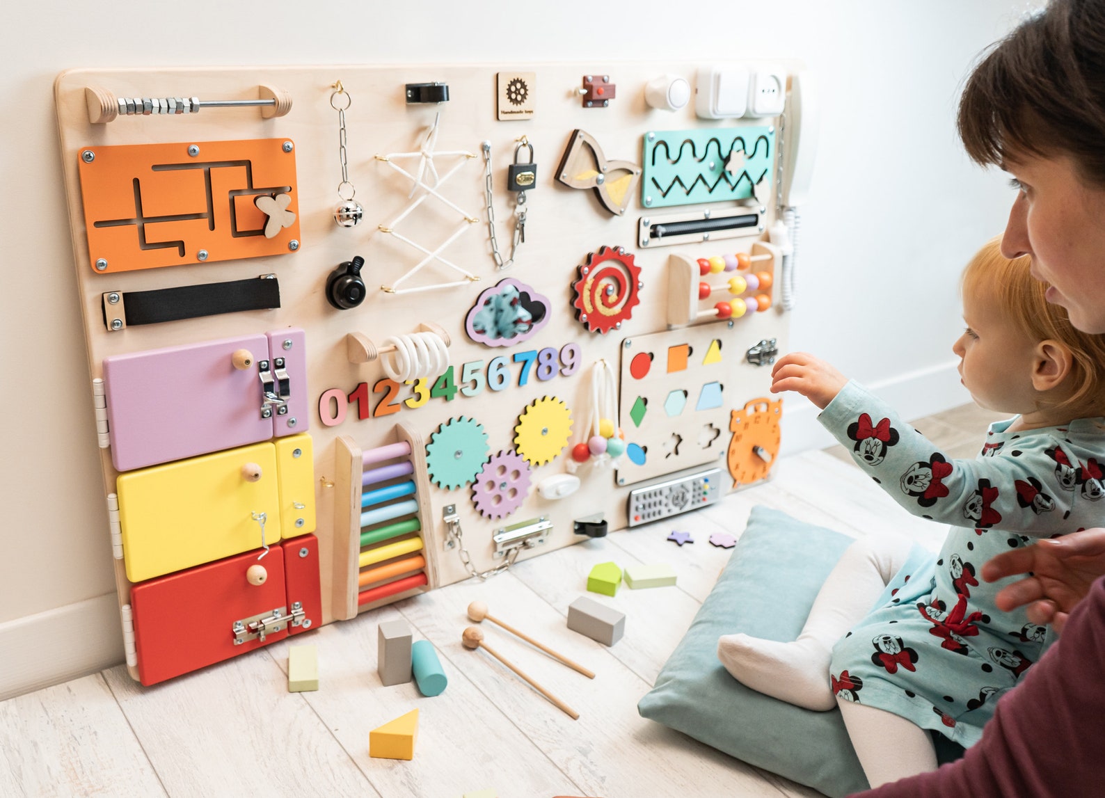 Large Busy Board, Sensory Panel, Montessori Board, Busy Board, Toddler ...