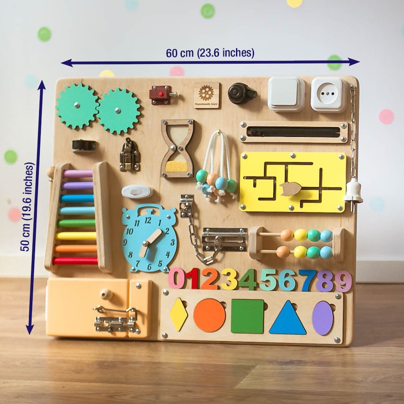 Montessori Busy Board, Children Toys, Activity Toddler Busy Board, Best ...