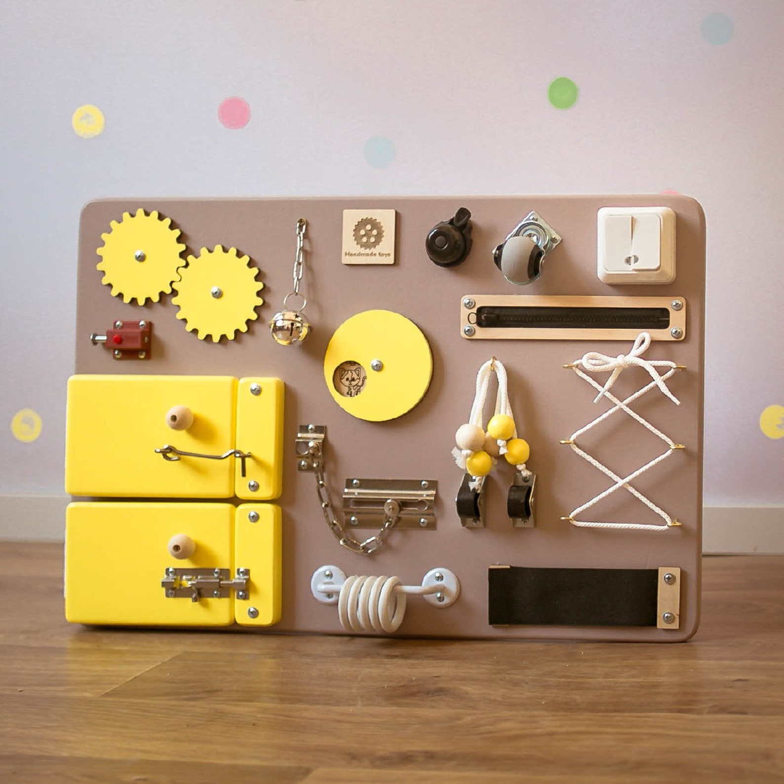 Extra Large Busy Board for Toddler Sensory Wall - Educational Toy for ...