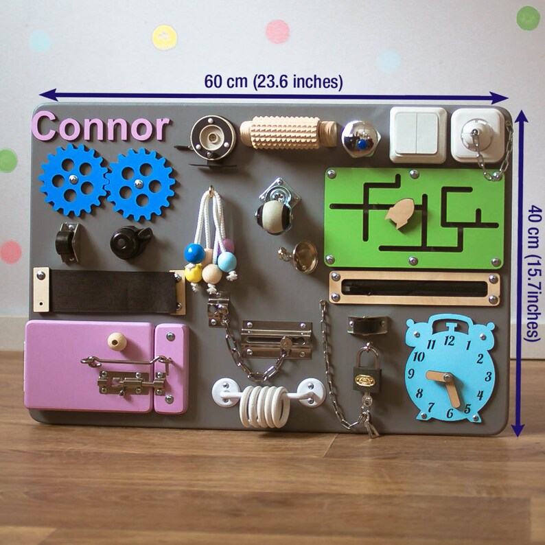 EXTRA LARGE Busy Board Toddler Gift, Sensory Wall Board for 1 2 3 Year ...