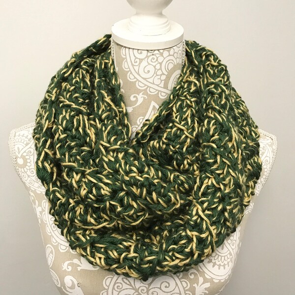 Green Infinity Scarf - Etsy