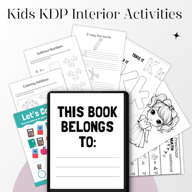 KDP Kids Activity Book Interior Bundle: 1200+ Resell Templates PLR MRR ...