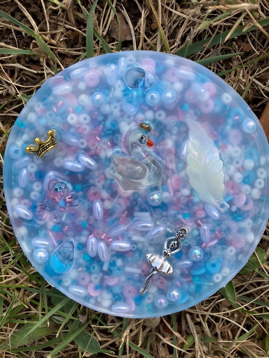 Swan Lake Silicone Picking Pad Fidget Toy for Stress Relief, Skin ...