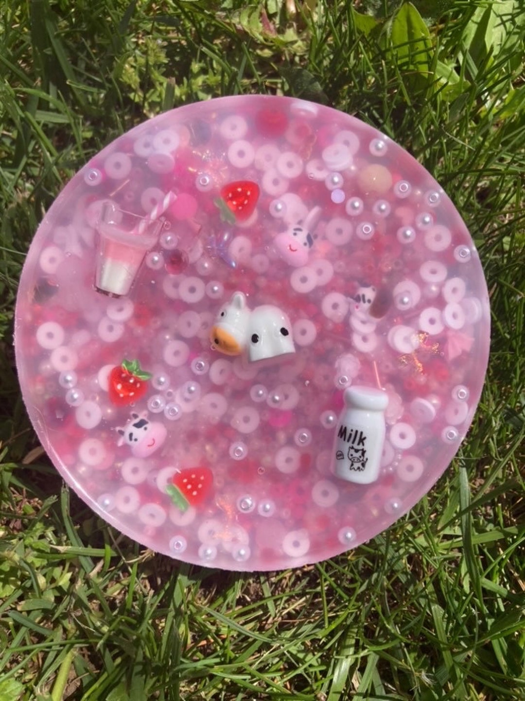 Strawberry Milk Silicone Picking Pad Fidget Toy for Stress Relief, Skin ...