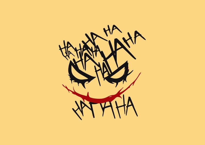 Joker Haha SVG – Why so Serious, Cricut Cut File (colorful/black) - Etsy