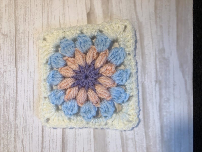 Crochet Granny Squares Handmade – Choose Your Color, 9 Cm Squares, DIY ...