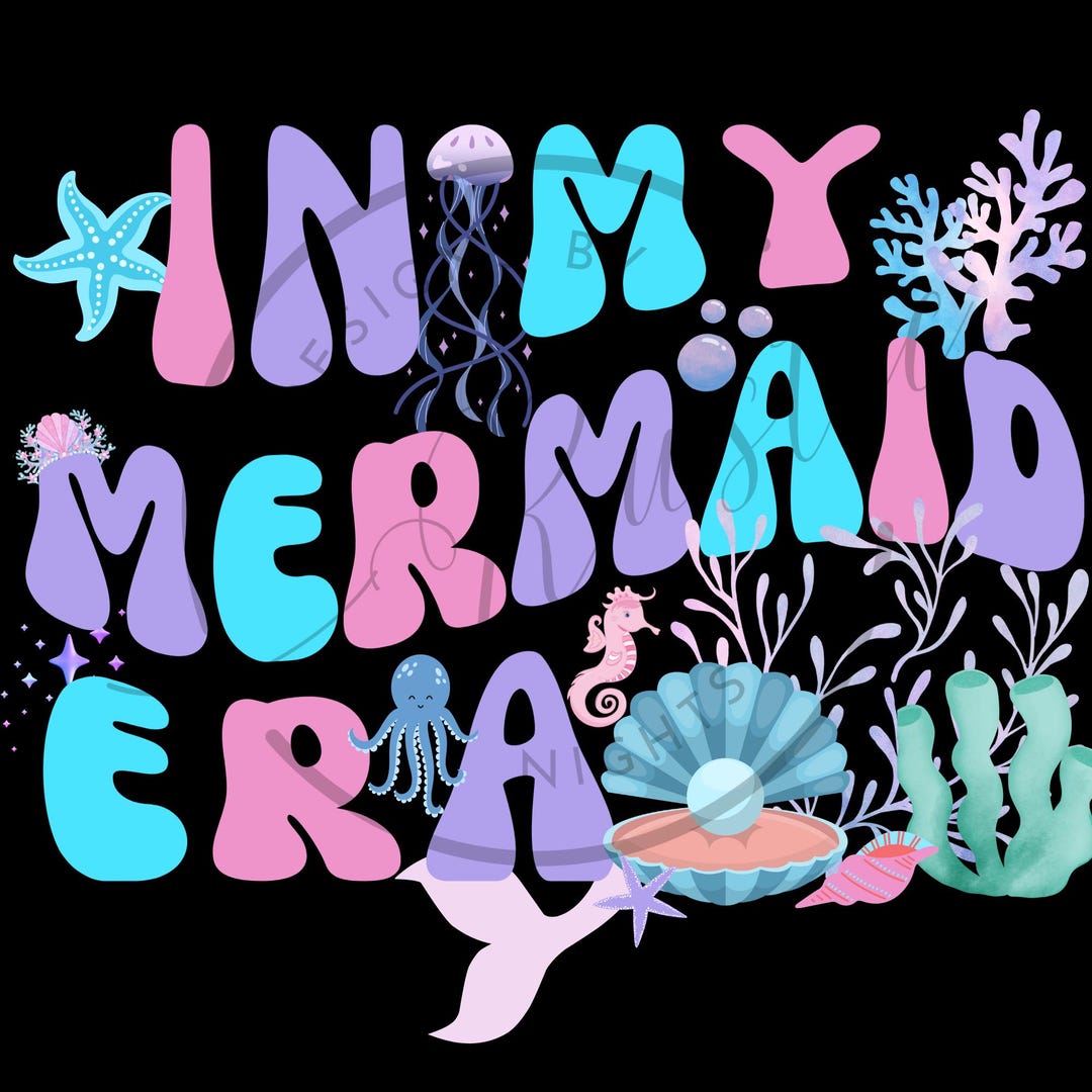In My Mermaid Era PNG - Etsy