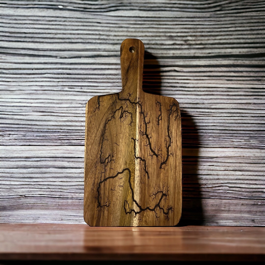 Artisan Fractal Burned Cutting Board - Etsy