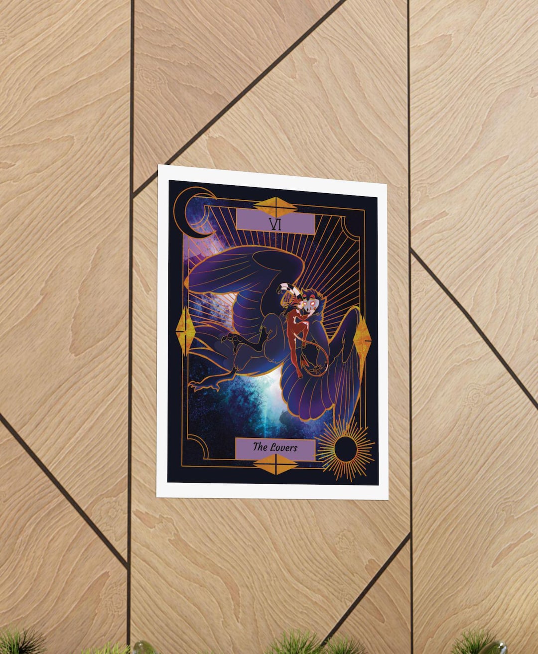 Stolas and Blitz Goetia and Imp the Lovers Tarot Card Helluva Boss ...