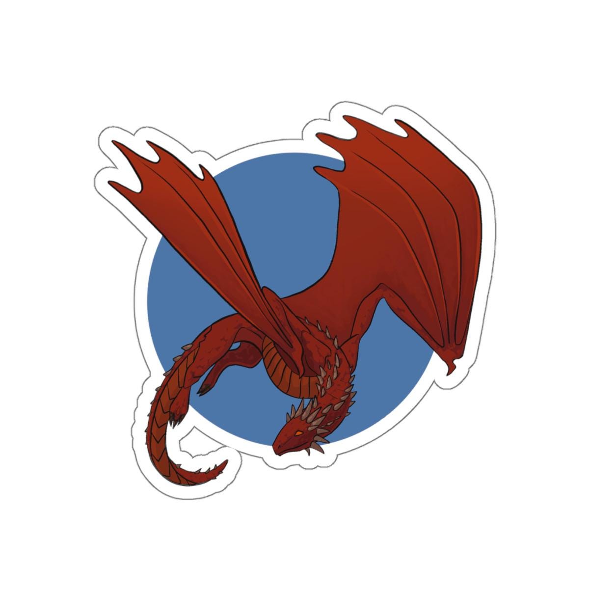 Meleys the Red Queen Wyvern Dragon House of Dragon Die Cut Sticker - Etsy