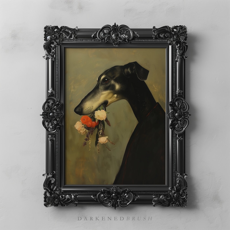 Whippet Art - Etsy
