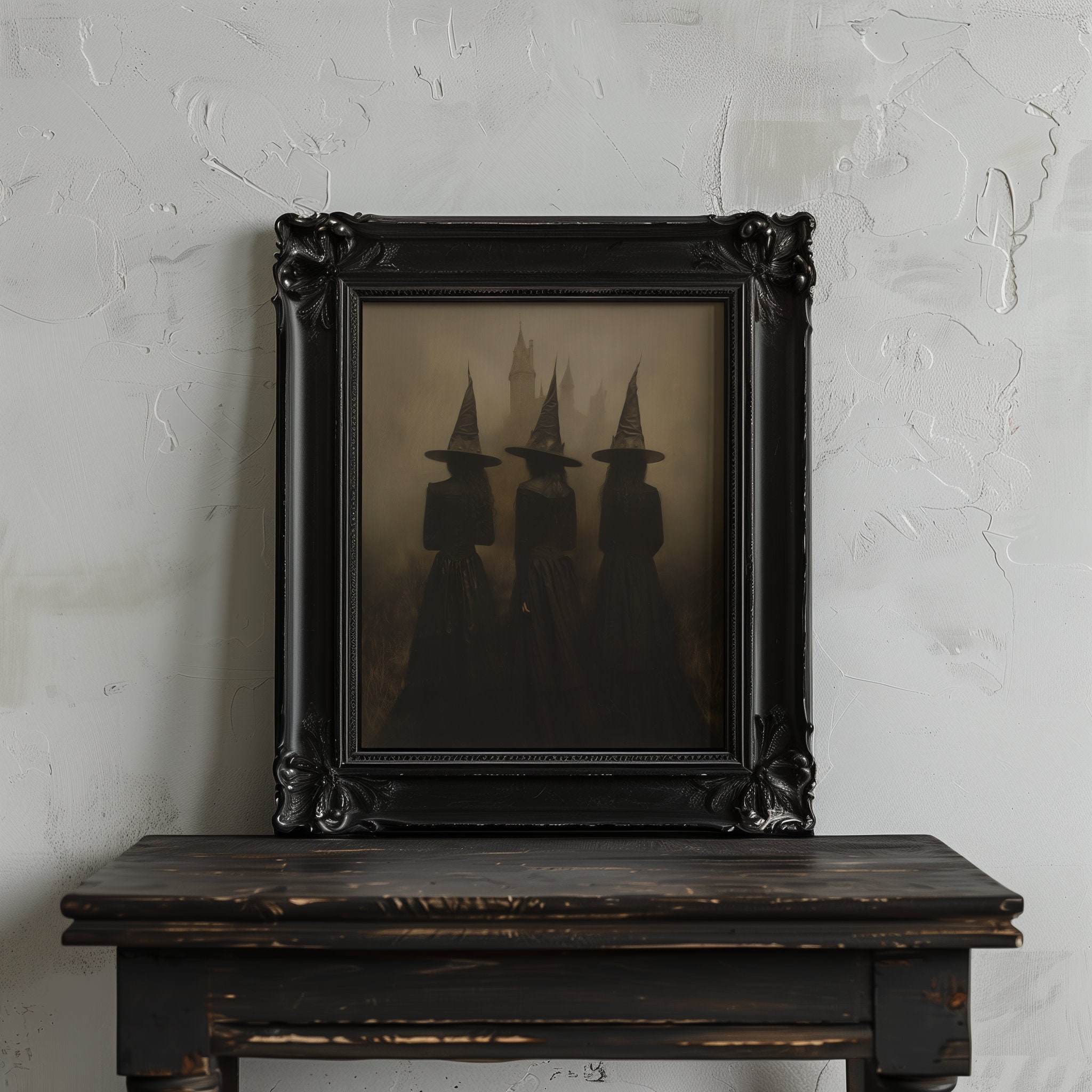 Gothic Witches Art Printable Occult Art Poster, Witchy Wall Art, Dark ...