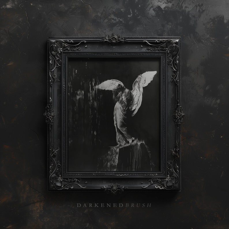 Greek Mythology Statue Sculpture Angel Wings Stoic Art, Abstract ...