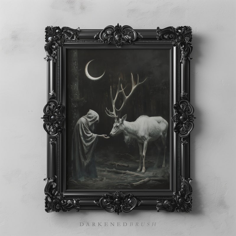 Fantasy Stag Art - Etsy