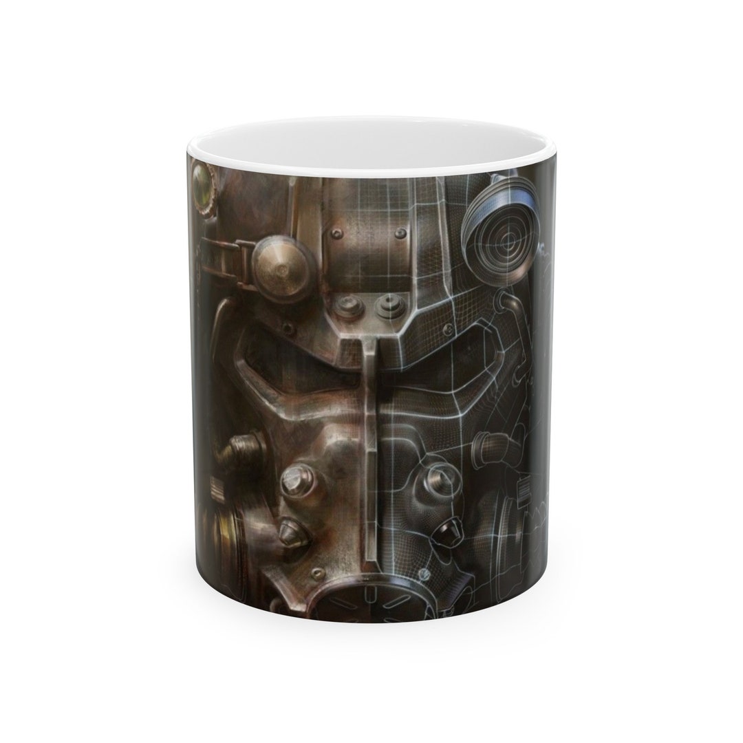 Fallout Mug, Fallout Power Armor, Bethesda, Video Game Mug, Gift For ...